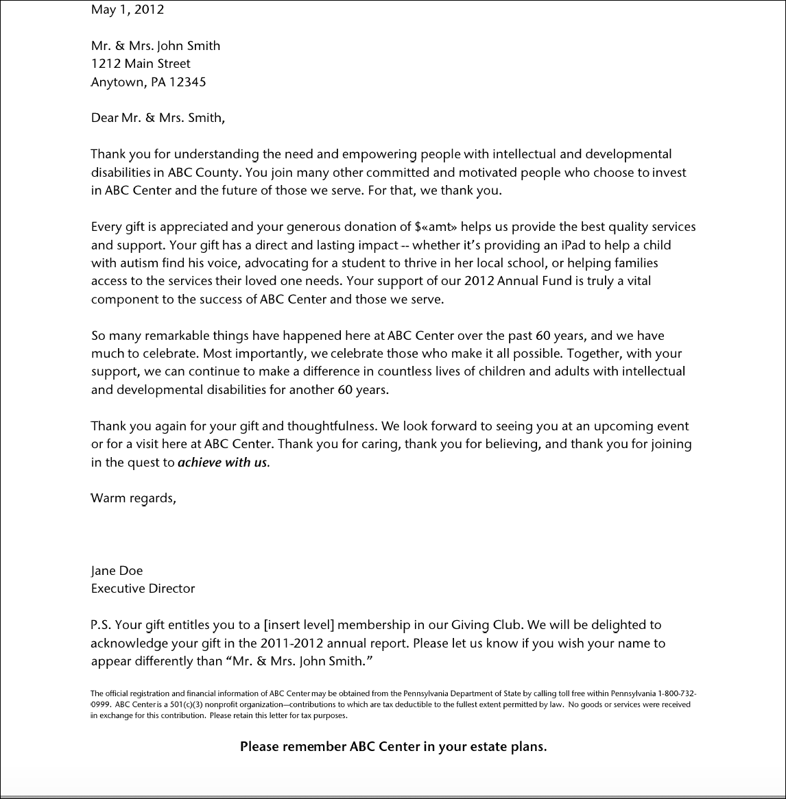 7 Free Nonprofit Thank You Letter Templates